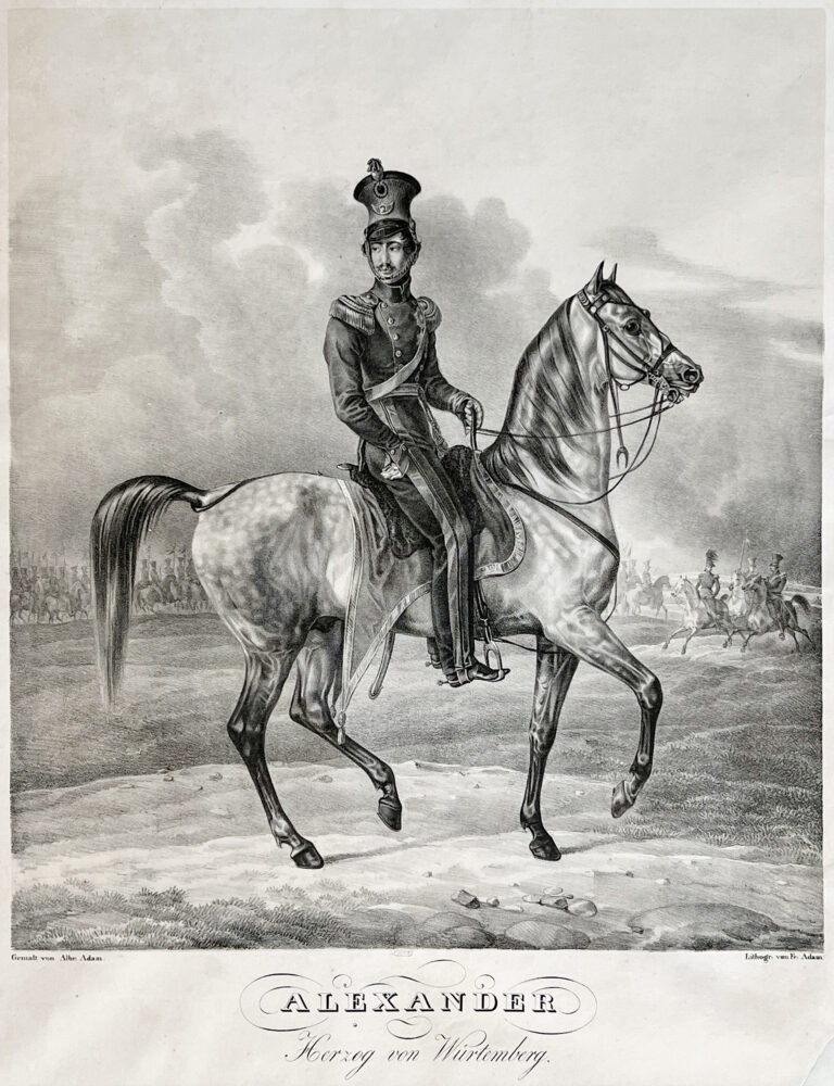 Albrecht Adam, Alexander von Württemberg